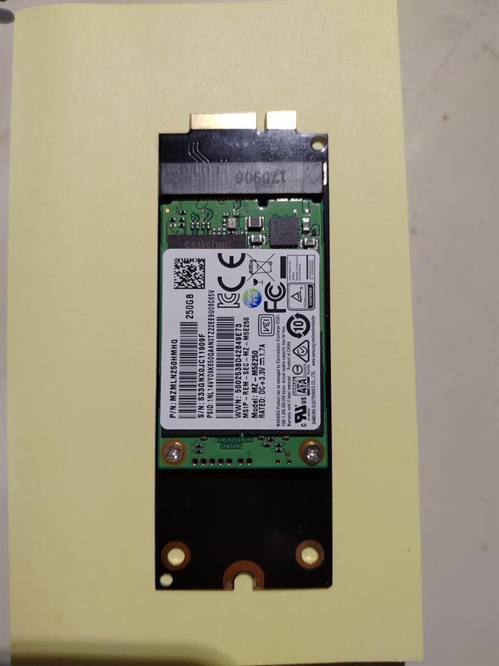 HD FLASH SSD 850 EVO MSATA 250GB