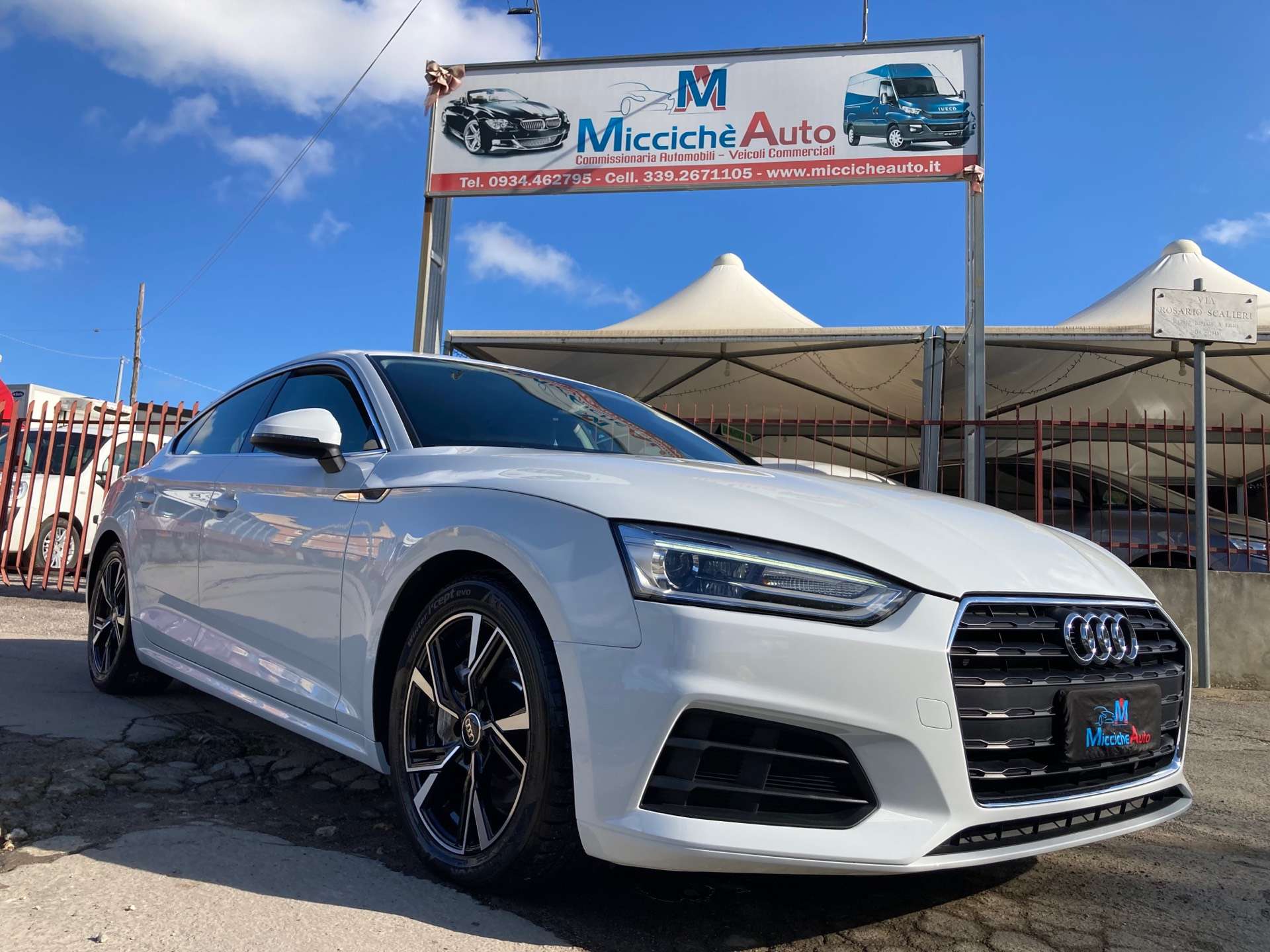 Audi A5AUDI A5 40 TDI 190 CV SPORT BIANCO PERLA FULL IVA