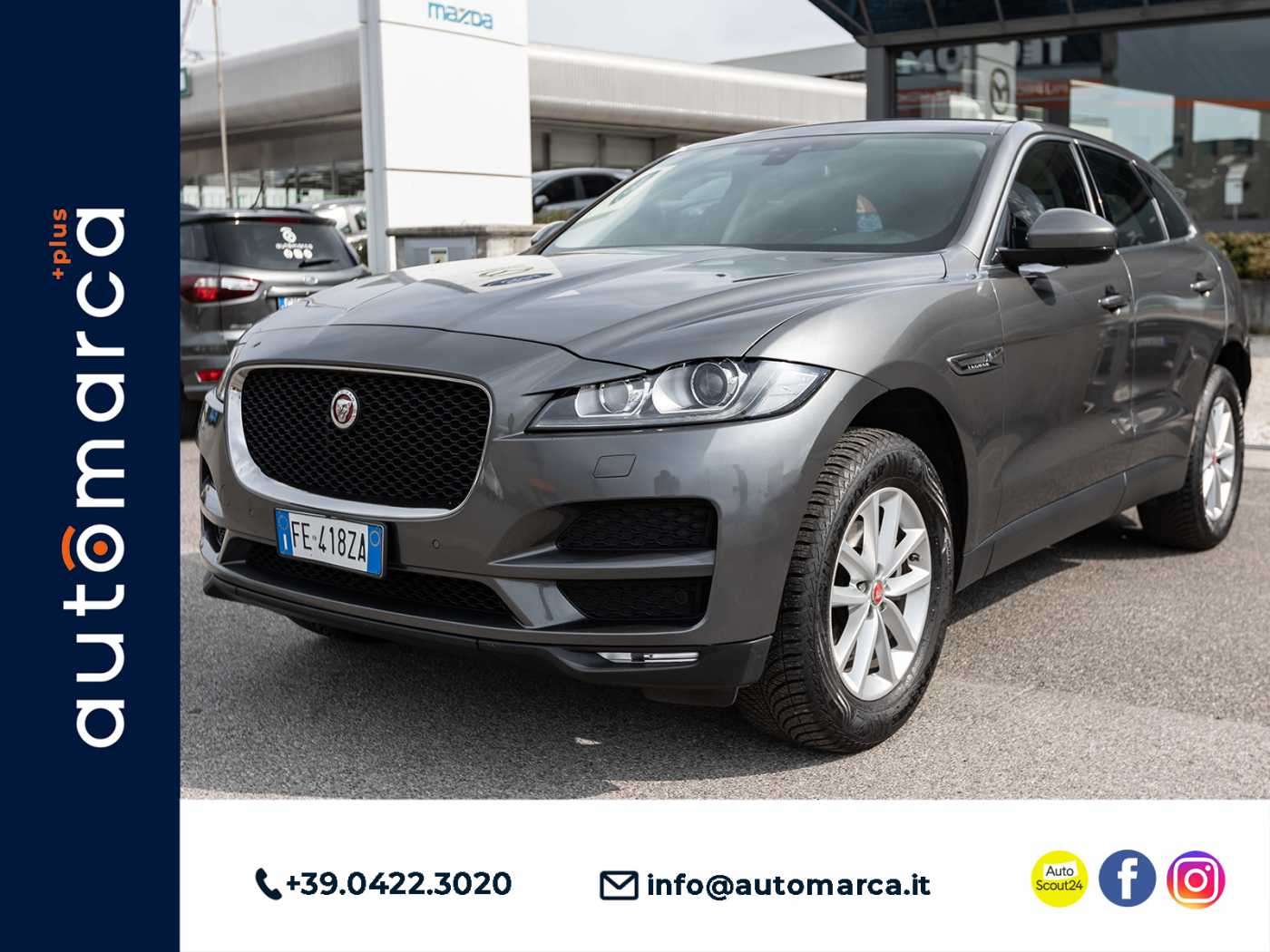 Jaguar F-Pace2.0 D 180 CV AWD aut. Pure #PELLE#CAMERA#NAV