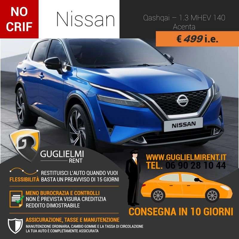 Nissan Qashqai549€ MHEV Acenta NOLEGGIO NO CRIF