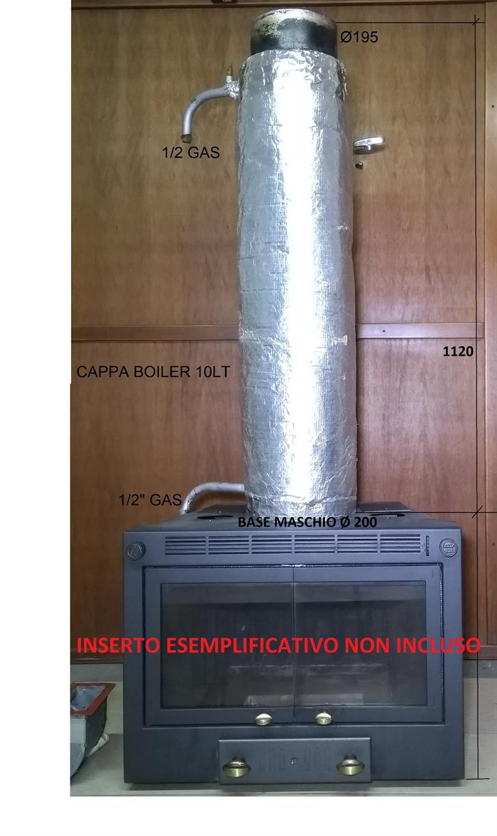 RECUPERATORE DI CALORE PER INSERTO CAMINETTO, STUFE ECC