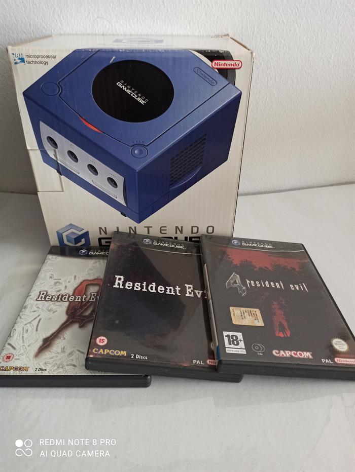 NINTENDO GAMECUBE CON RESIDENT EVIL. ITALIA