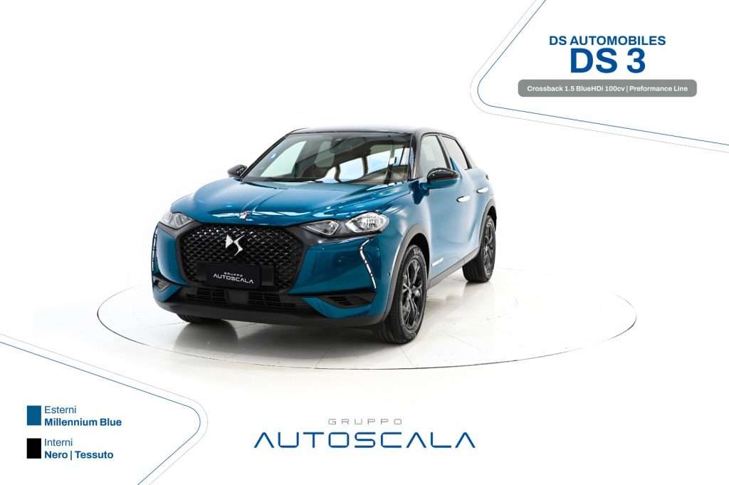 DS Automobiles DS 3 Crossback1.5 BlueHDi 100cv Performance Line