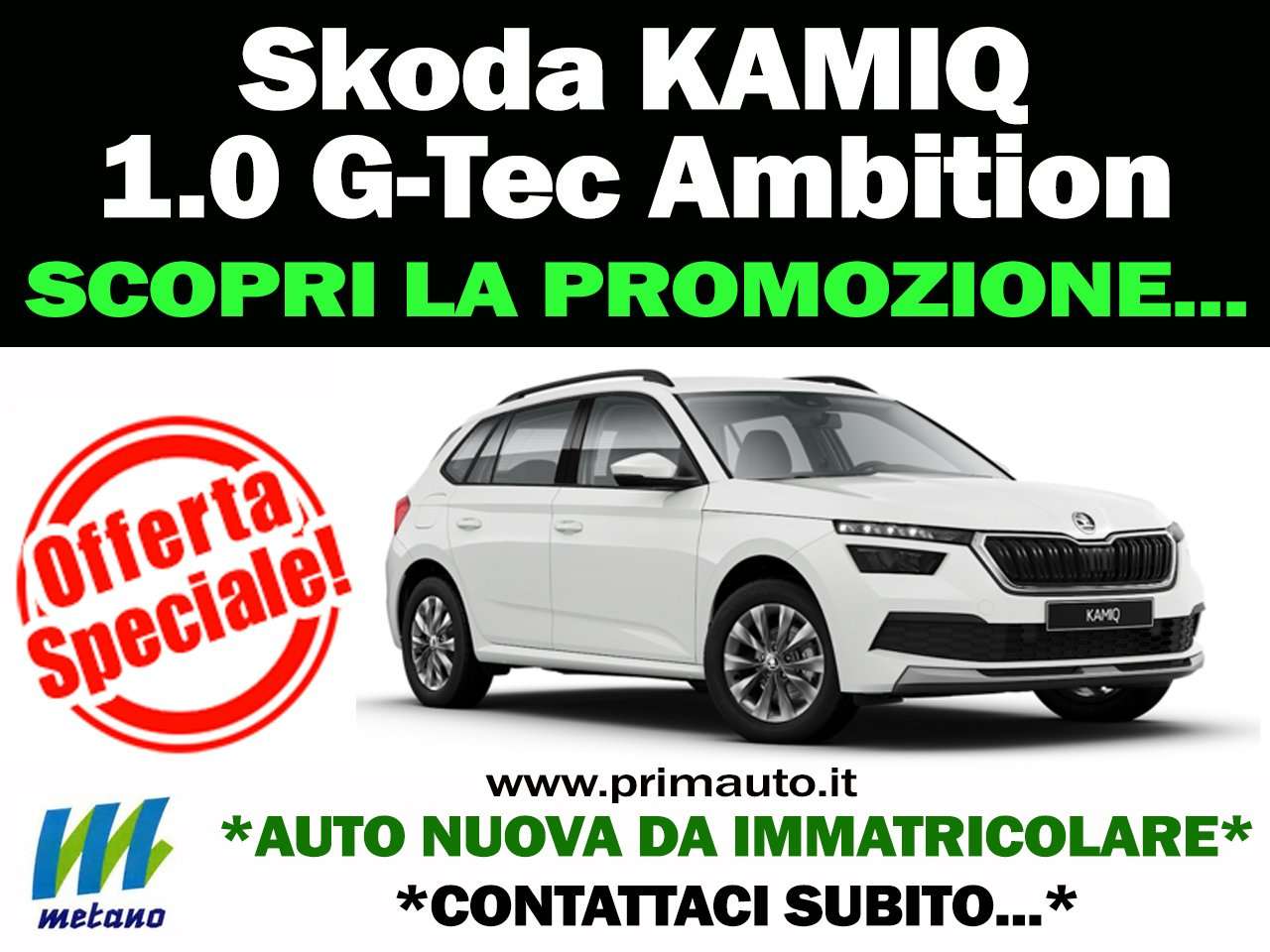 Skoda Kamiq1.0 G-Tec Ambition (METANO) PROMO ON LINE! (#0623)