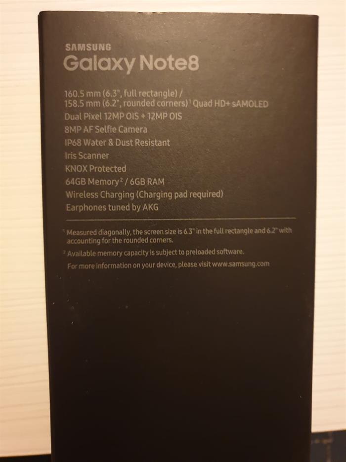 SAMSUNG GALAXY NOTE 8