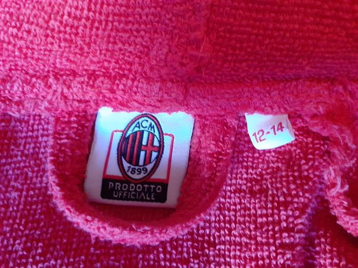 ACCAPPATOIO MICROSPUGNA BAMBINO UFFICIALE A.C. MILAN 12/14 ANNI