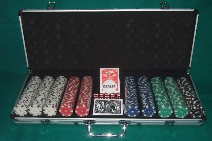 SET POKER 750 FICHES E PANNO VERDE