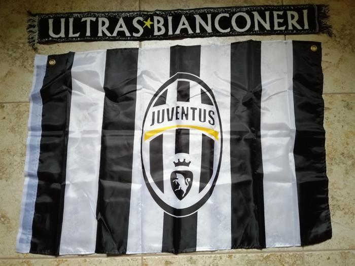 BANDIERA PIU' SCIARPA JUVENTUS