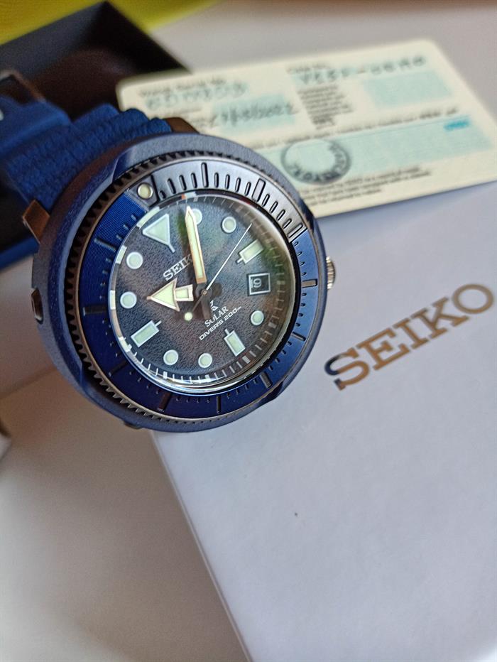 SEIKO SOLAR PROSPEX TUNA STREET (BLU) DIVER'S 200M - SNE559P1