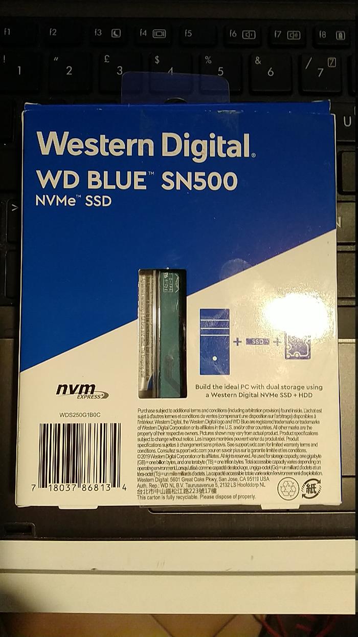 HD SSD WD BLUE SN500 (250 GB)