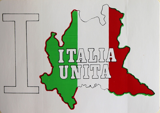 ADESIVO ITALIA UNITA LEGA NORD LEGA LOMBARDA