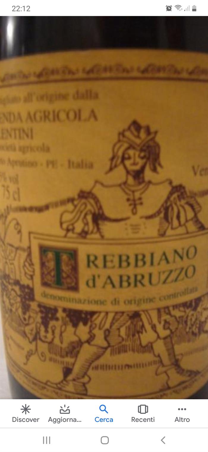 TREBBIANO CANTINA VALENTINI ANNO 2002