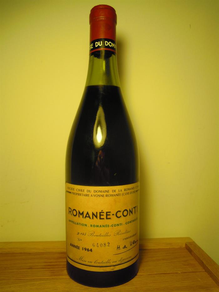 BOTTIGLIA SUPERBA ROMANEE' CONTI 1964 DRC