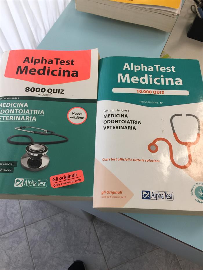 LIBRI PER PREPARARE A QUIZ TEST DI MEDICINA E ODONTOIATRIA