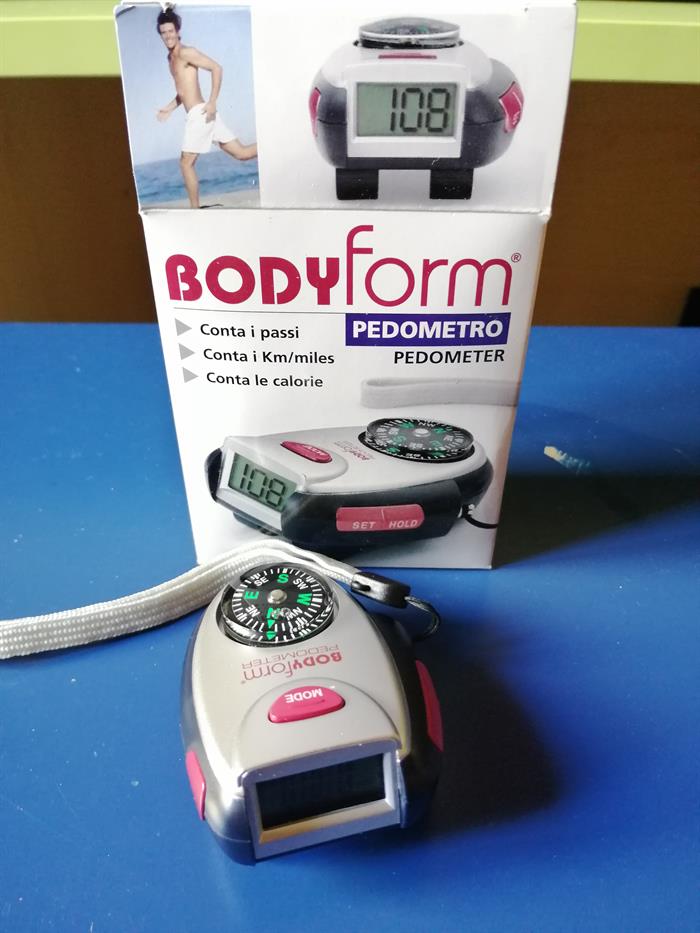 CONTAPASSI/CONTA KM/CALORIE PEDOMETRO BODYFARM