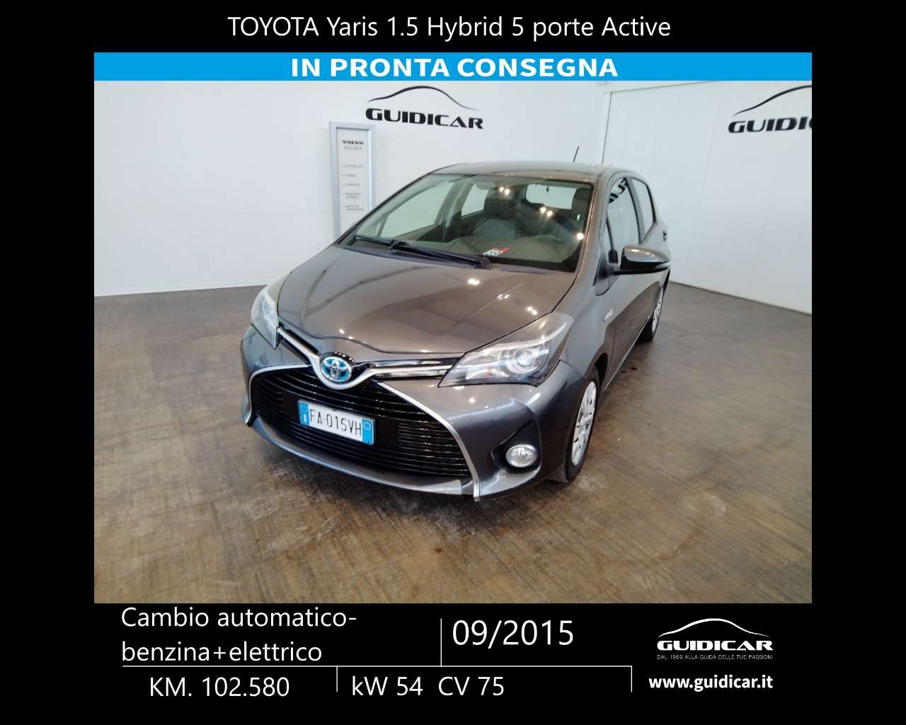 Toyota YarisYaris 1.5 Hybrid 5 porte Active