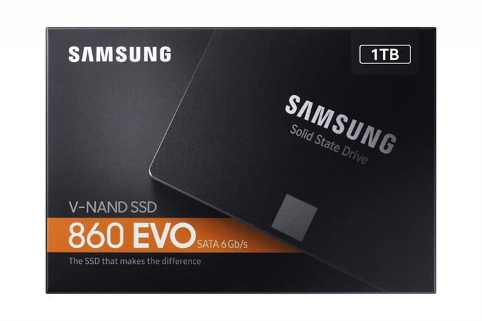 SAMSUNG MEMORIE MZ-76E1T0B 860 EVO SSD V-NAND INTERNO DA 1 TB, SATA, 2.5"