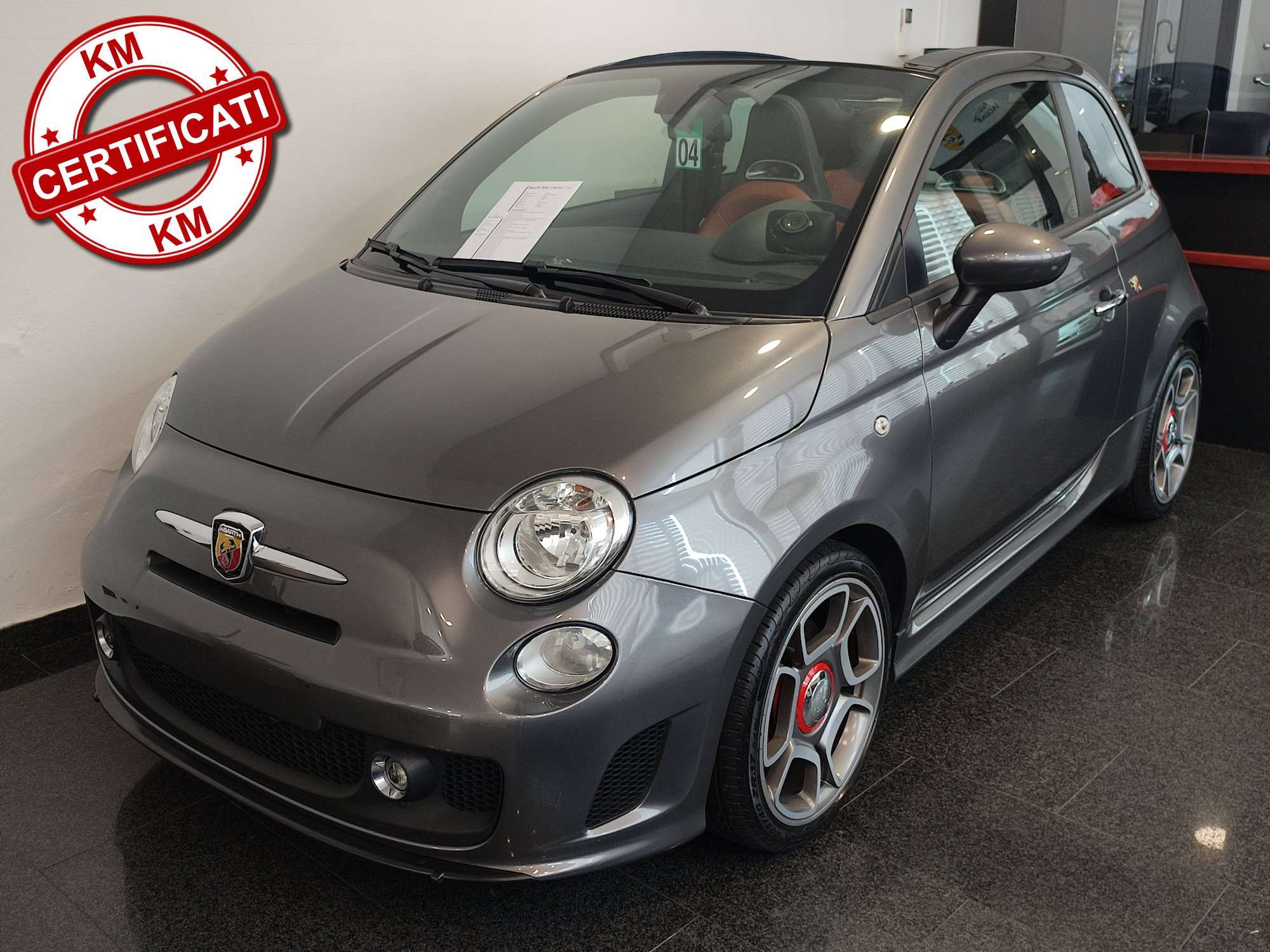 Abarth 500CCabriolet 1.4 16v t. t-jet Pelle Marrone km 57.867