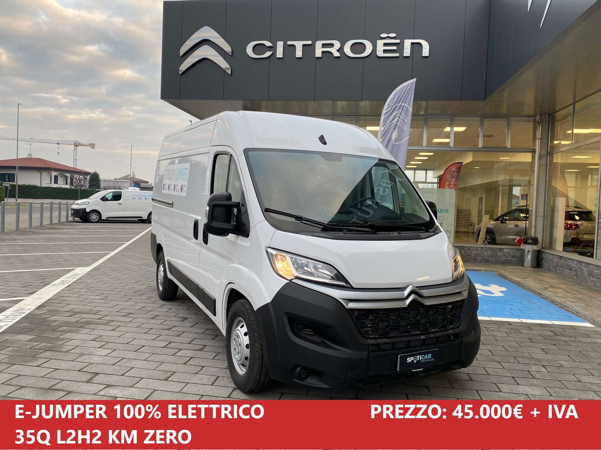 Citroen Jumpere-Jumper 100% Elettrico 35q L2H2 37kwh KM ZERO