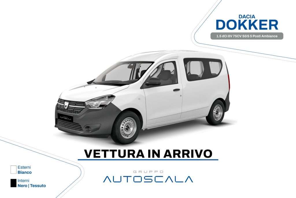 Dacia Dokker1.5 dCi 8V 75CV S&S 5 Posti Ambiance