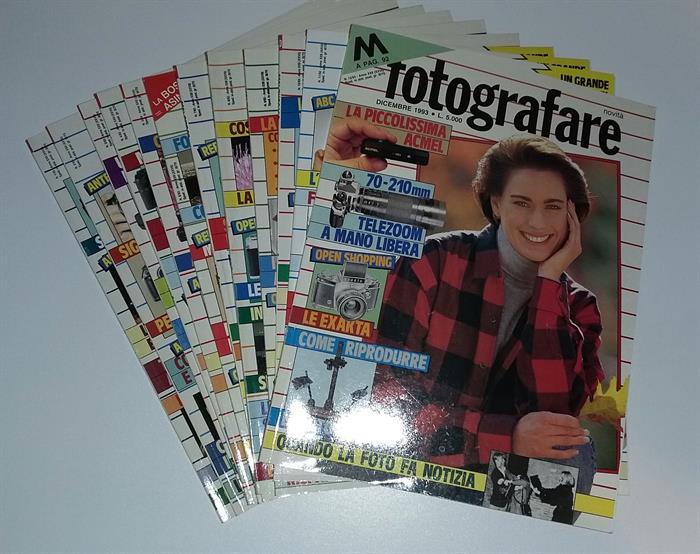 COLLEZIONE COMPLETA RIVISTA FOTOGRAFARE ANNO 1993