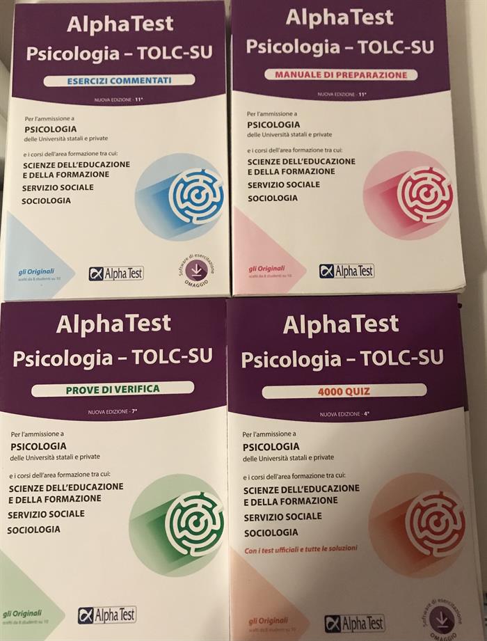 TESTI PER LA PREPARAZIONE DEI TEST DI INGRESSO TOLC SU