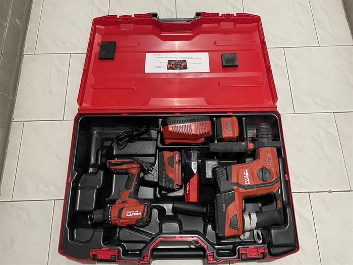 TRAPANO PERFORATORE + AVVITATORE A BATTERIA - MODELLO HILTY TE 6-A22 + SF 6-A22