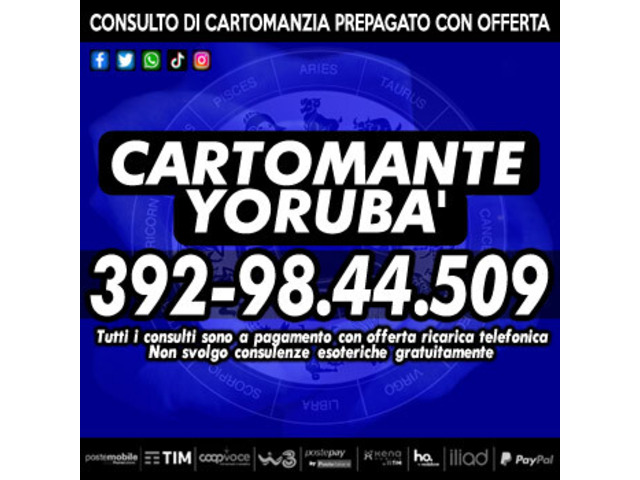 Cartomante Yorubà - Lettura dei Tarocchi