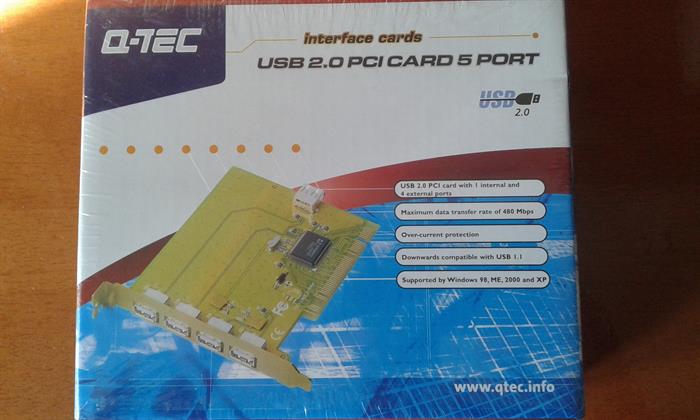 Q-TEC USB 2.0 PCI CARD 5 PORT