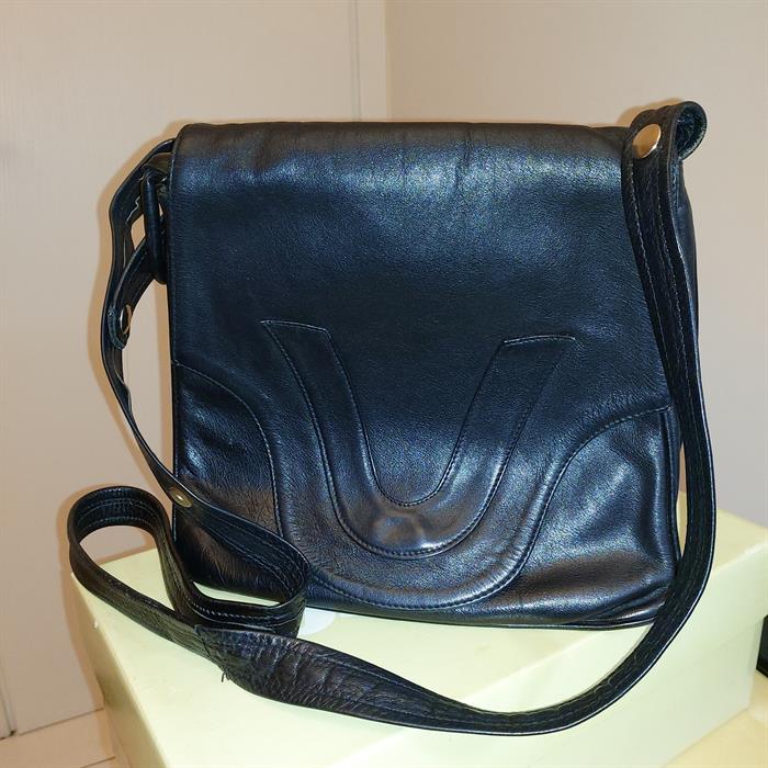 BORSA DONNA PELLE NERA