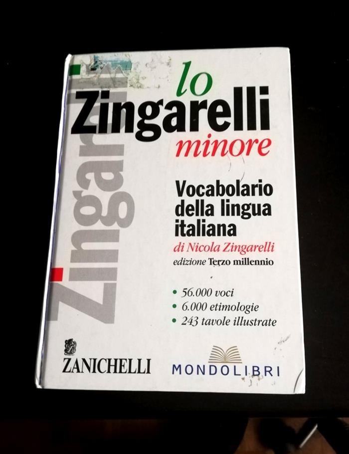 LO ZINGARELLI MINORE VOCABOLARIO LINGUA ITALIANA EDIZIONE