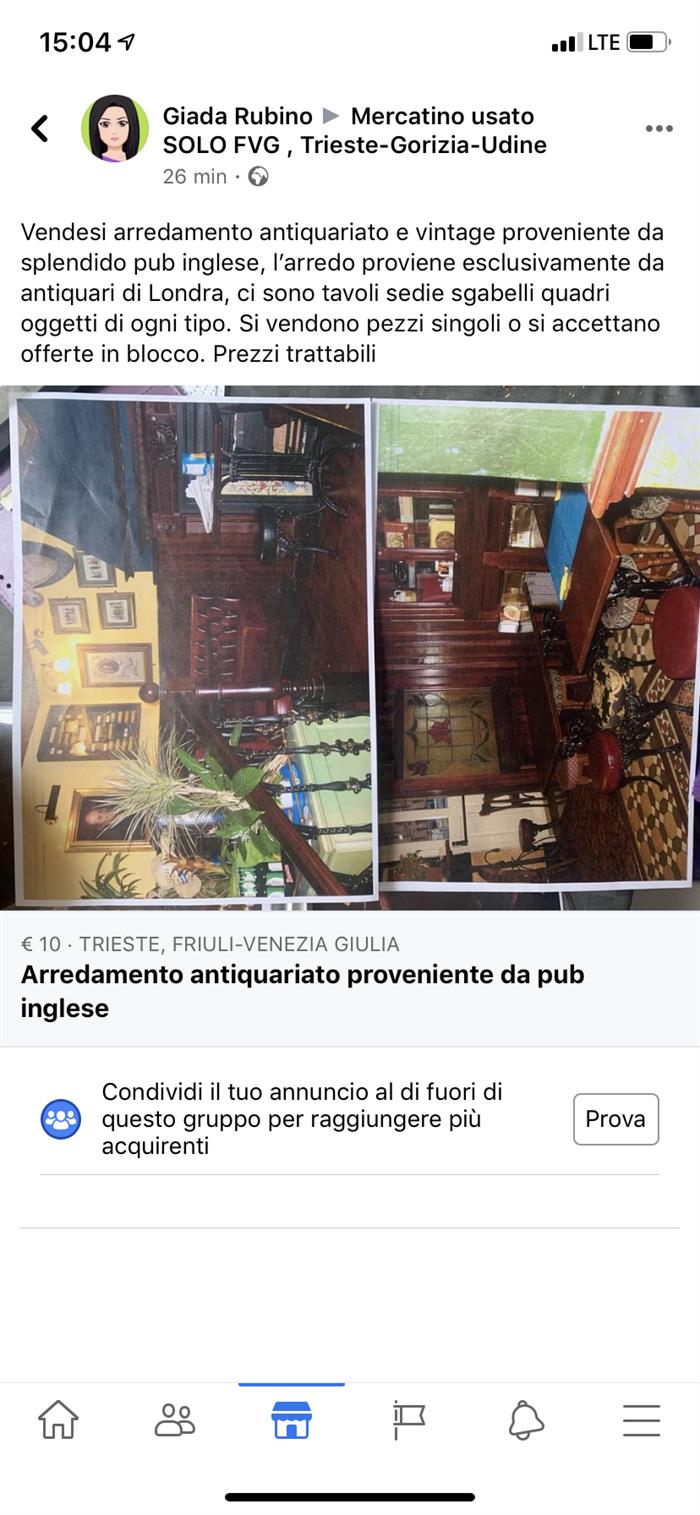 ARREDAMENTO ANTIQUARIATO