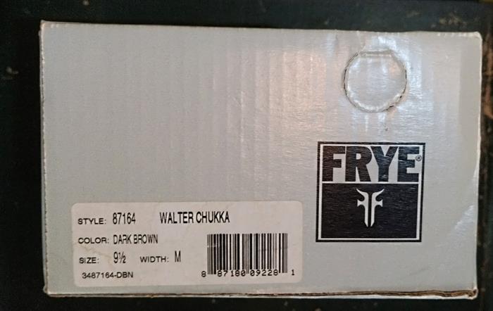 FRYE WALTER CHUKKA 44 NUOVE MADE IN USA