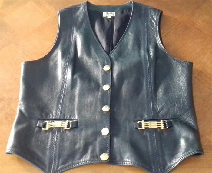 GILET CELINE IN PELLE