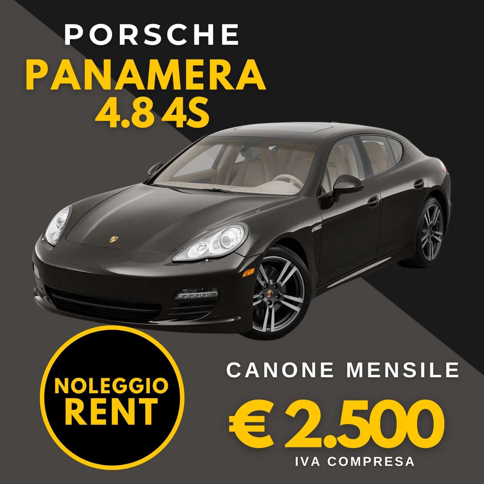 Porsche Panamera4.8 4S PDK,BOSE ,RADAR, FULL OPTION(RENT,NOLEGGIO)