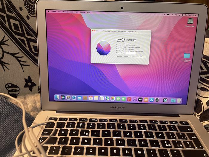 MACBOOK AIR EARLY 2015250GB SSD OSX MONTEREY