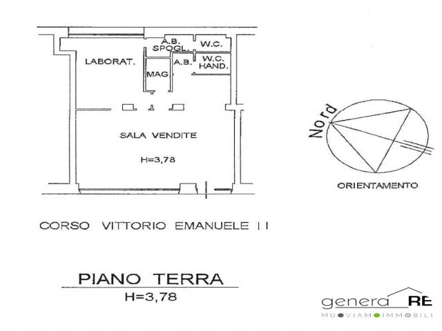 Vendesi due locali commerciali corso vittorio emanuele ii