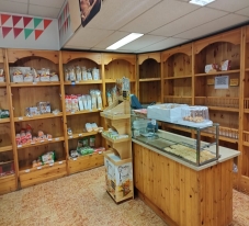 mobile retro banco panetteria pasticceria in legno massello modulare componibile