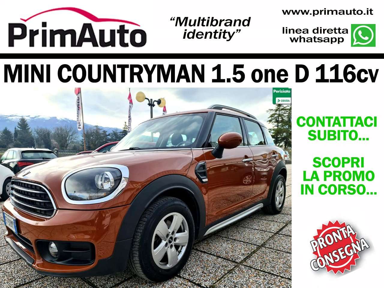 MINI One D Countryman1.5 d 116cv - PRONTA CONSEGNA !