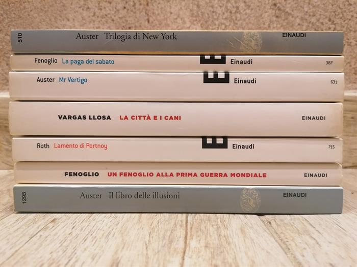 LOTTO DI 7 LIBRI EINAUDI DI LETTERATURA VARIA