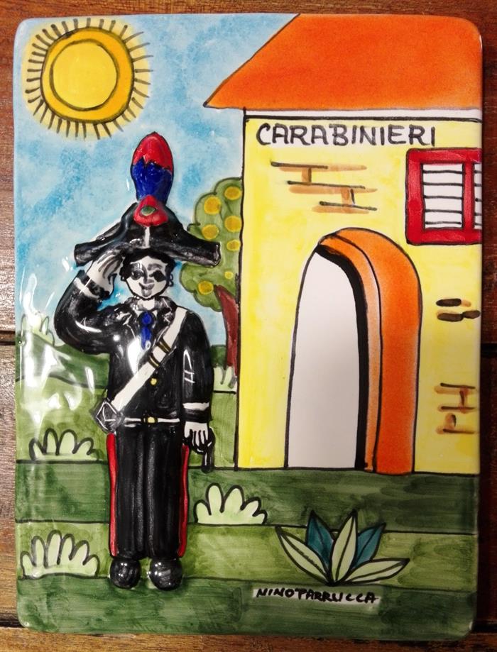 "CARABINIERI" (NINO PARRUCCA, CERAMICHE)