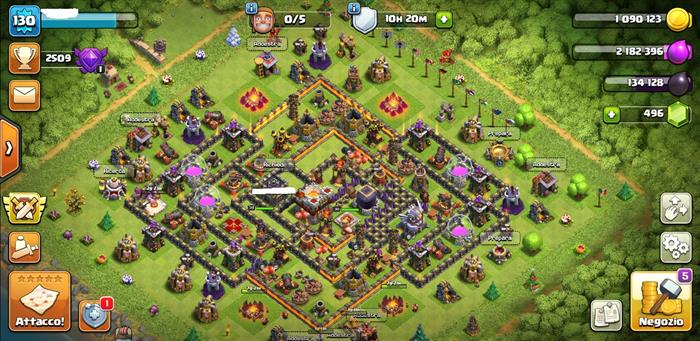 VILLAGGIO CLASH OF CLANS TH11 QUASI MAXATO