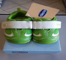  SCARPE CHICCO IN TELA E CAMOSCIO COLORE VERDE COD: 0195