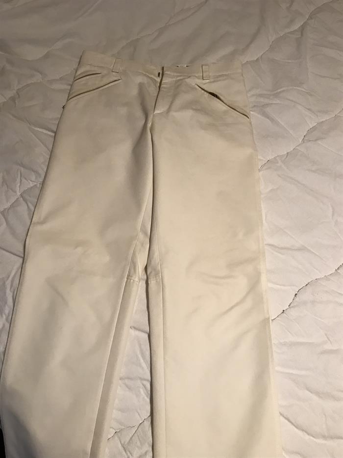 PANTALONE BIANCO LUCIDO