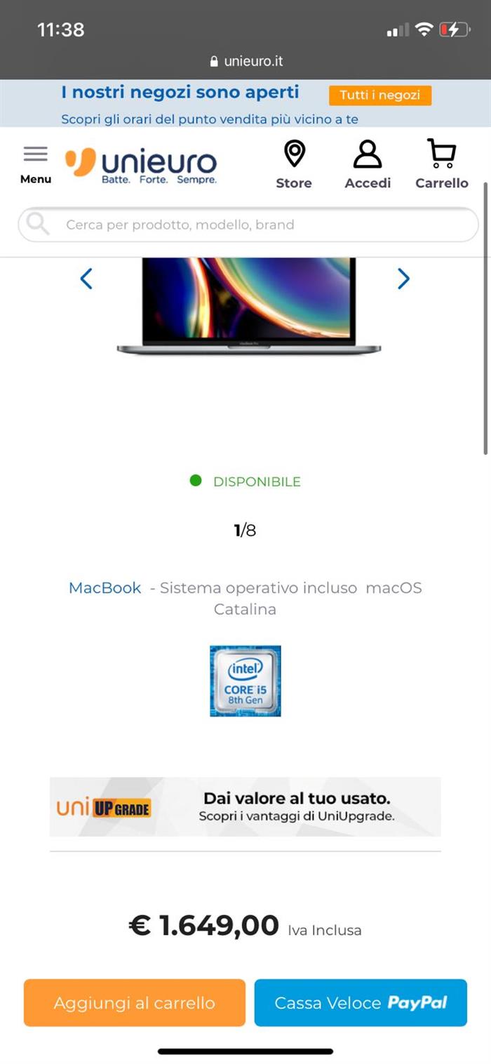 APPLE MACBOOK PRO 13.3″