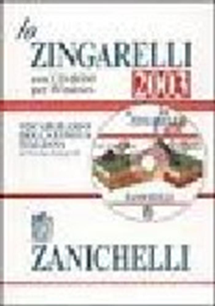 VOCABOLARIO DELLA LINGUA ITALIANA LO ZINGARELLI 2003