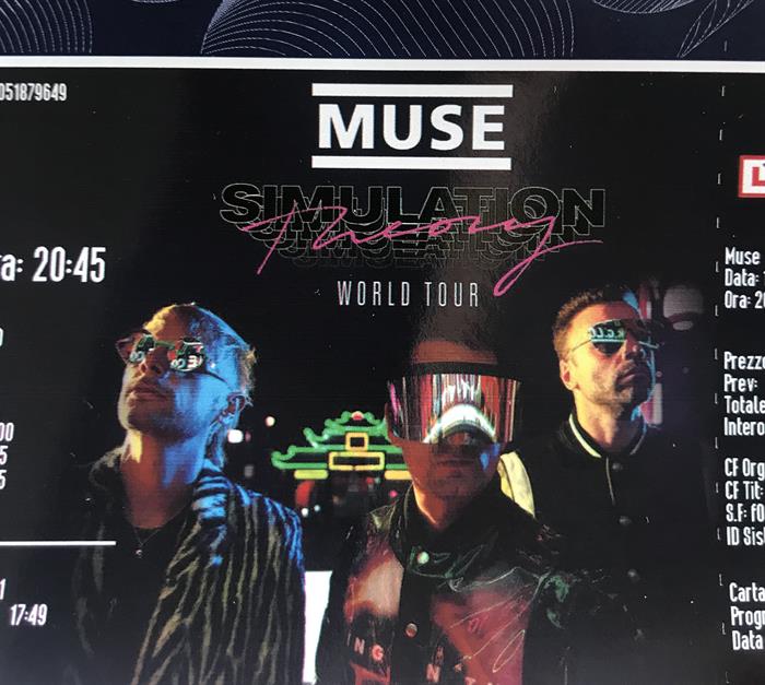 DUE BIGLIETTI MUSE 13 LUGLIO