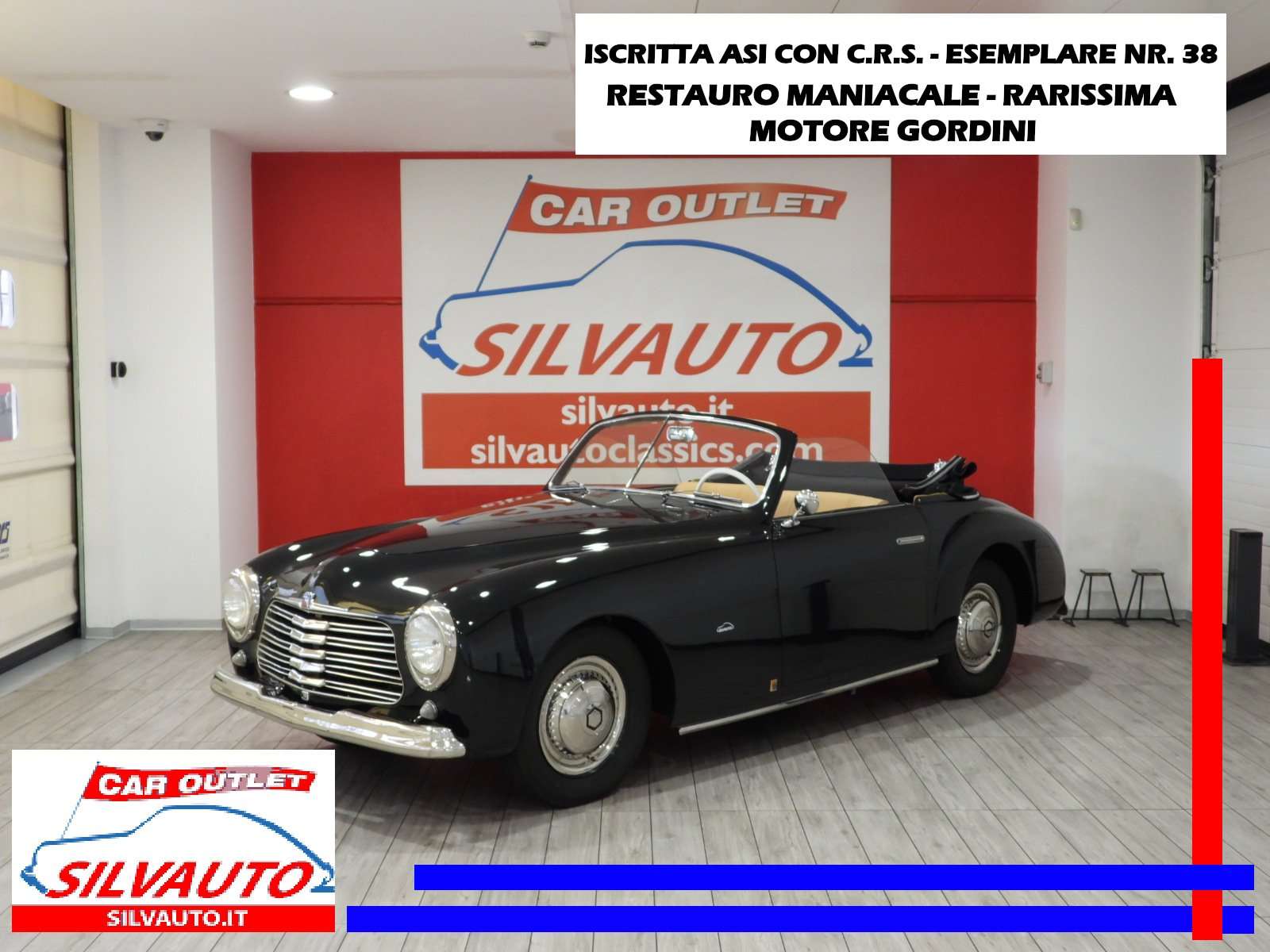 Oldtimer Simca8 SPORT CABRIOLET PRE-SERIE - NR. 38 (1950)