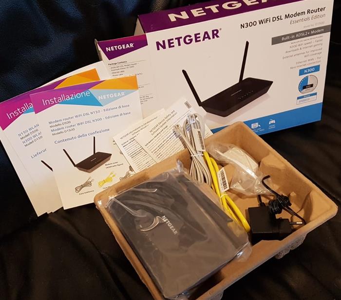 NETGEAR N300 WI-FI DSL MODEM CON ROUTER INTEGRATO