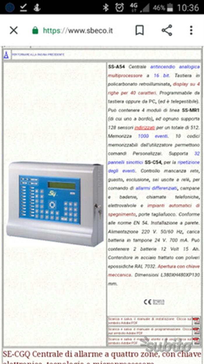 CENTRALE ANTINCENDIO